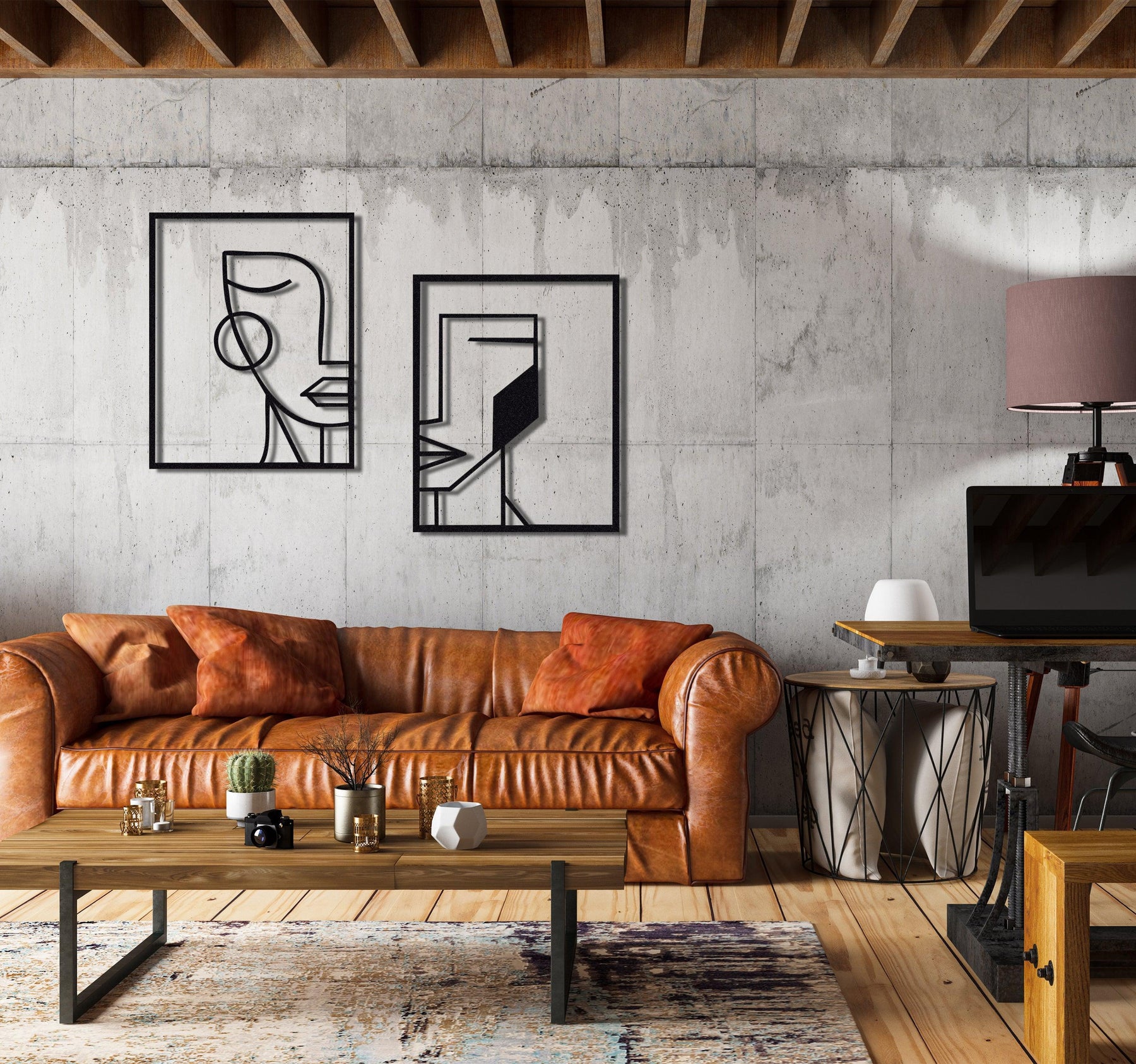 Abstract Faces"・Premium Metal Wall Art - Limited Edition – ArtDesigna ...
