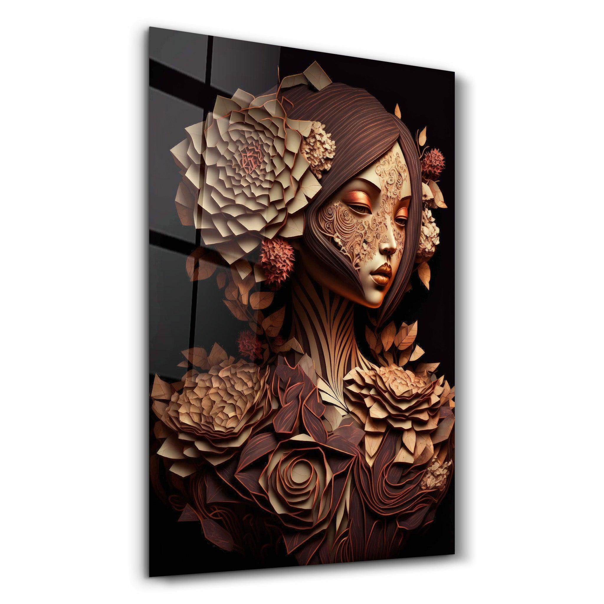 Queen of Nature V2 | Secret World Collection Glass Wall Art – Artdesigna