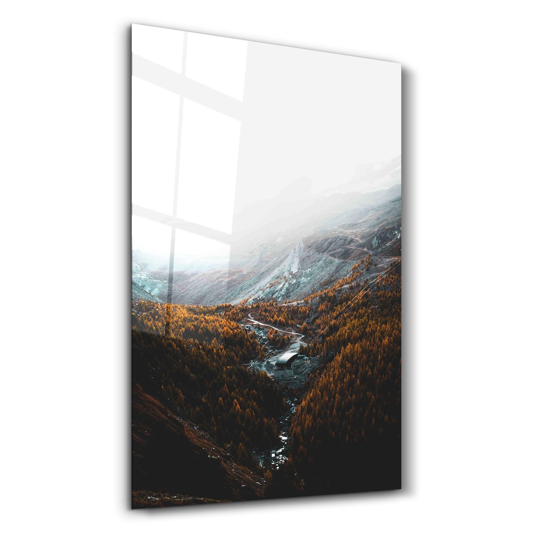 Silent Canyon | Designer's Collection Glass Wall Art | Artdesigna