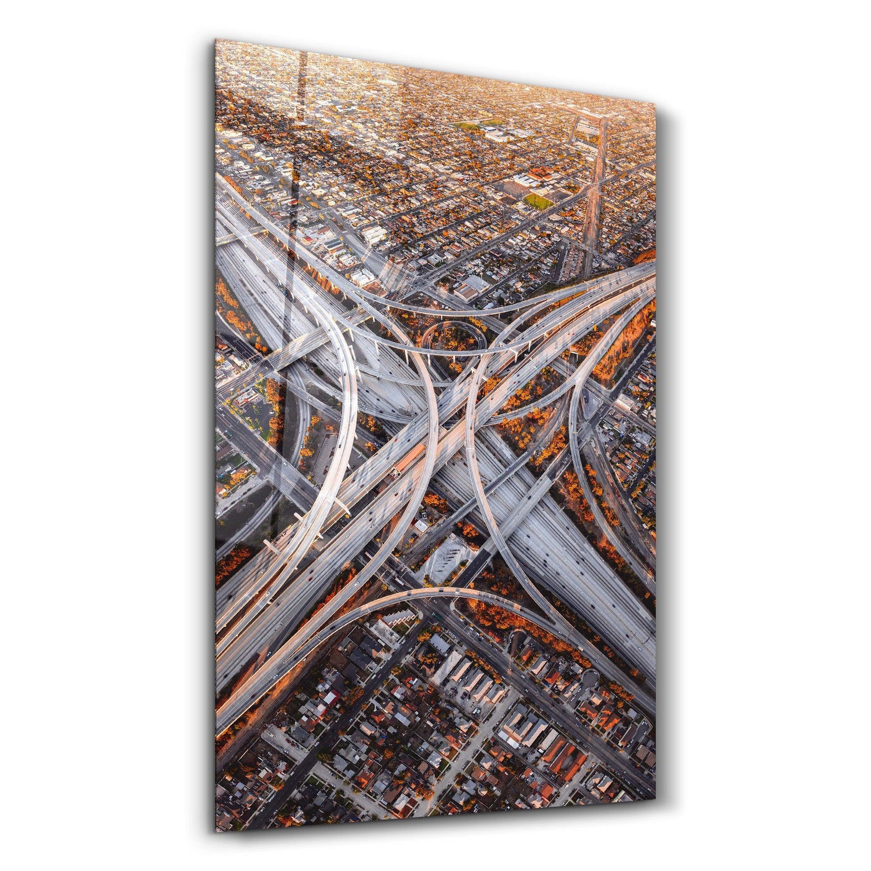 Judge Harry Pregerson Interchange LA, USA | Glass Wall Art – Artdesigna