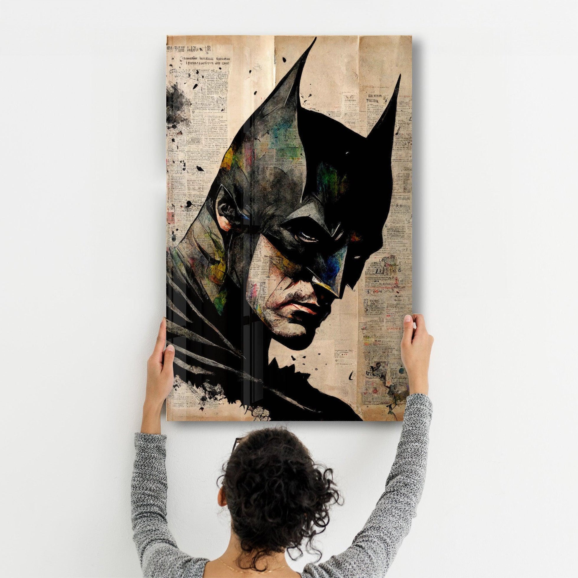 Bat Redesigned | Designer's Collection Glass Wall Art – Artdesigna