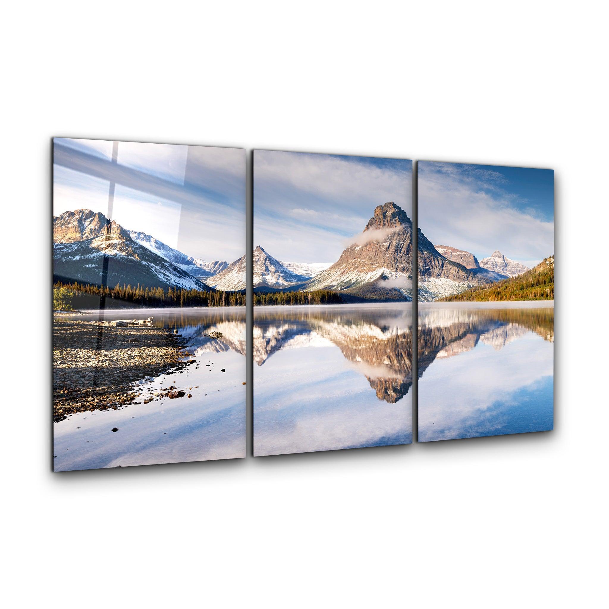 Reflection of Nature - Trio"・Glass Wall Art – Artdesigna