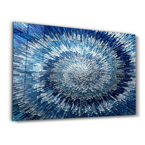 Shades Of Blue | Glass Wall Art – Artdesigna