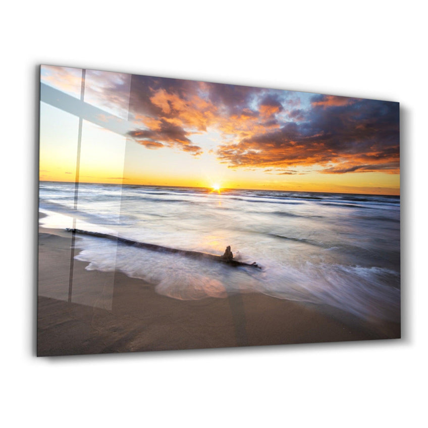 Sunset | Glass Wall Art – Artdesigna