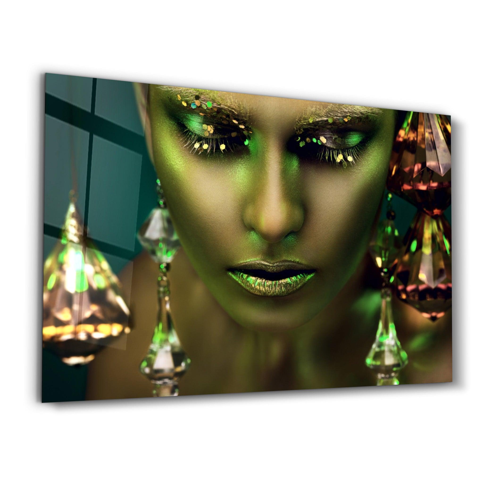 Woman Portrait 26 | Glass Wall Art – ArtDesigna Glass Printing Wall Art