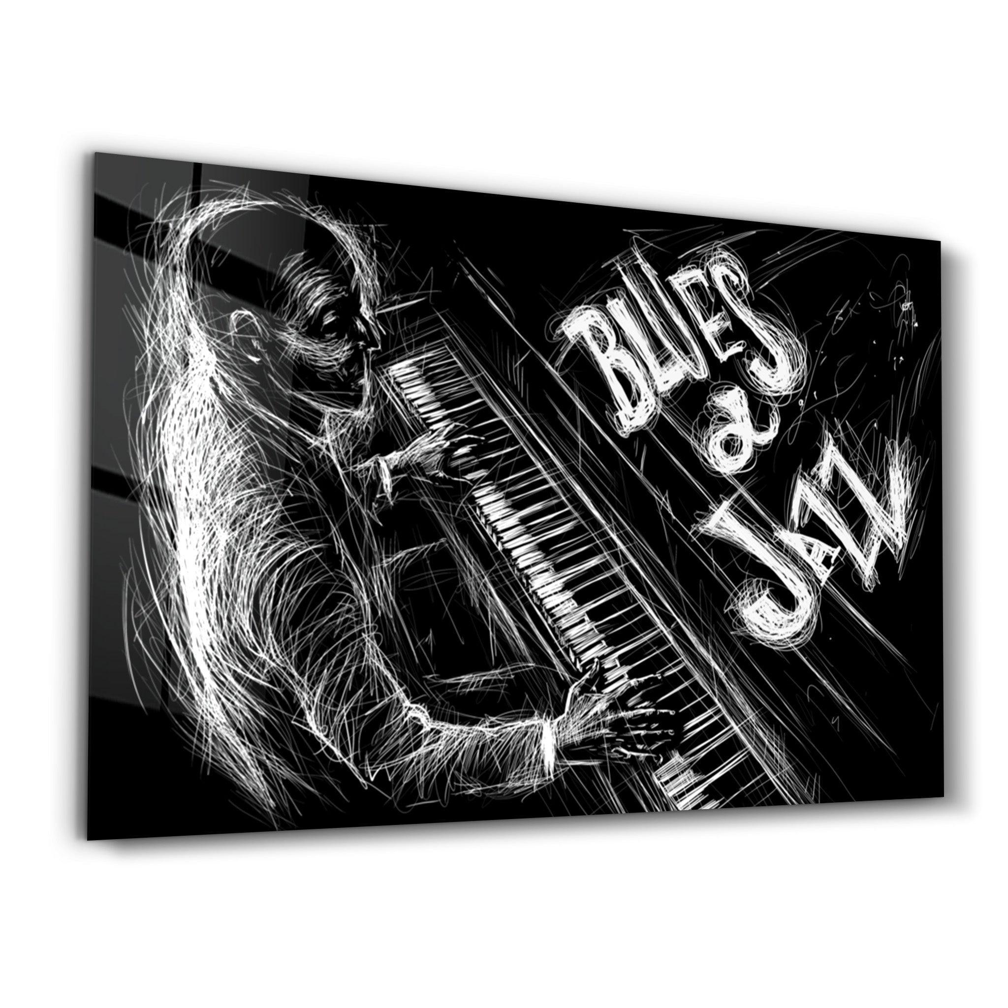 Only Jazz | Glass Wall Art – Artdesigna