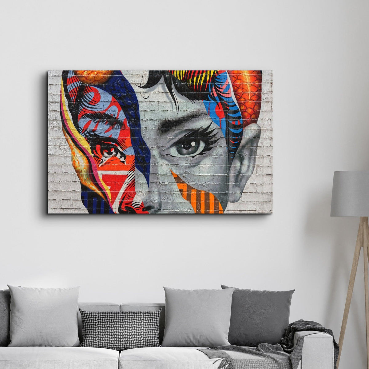 Two Sided Face Glass Wall Art – ArtDesigna Glass Printing Wall Art