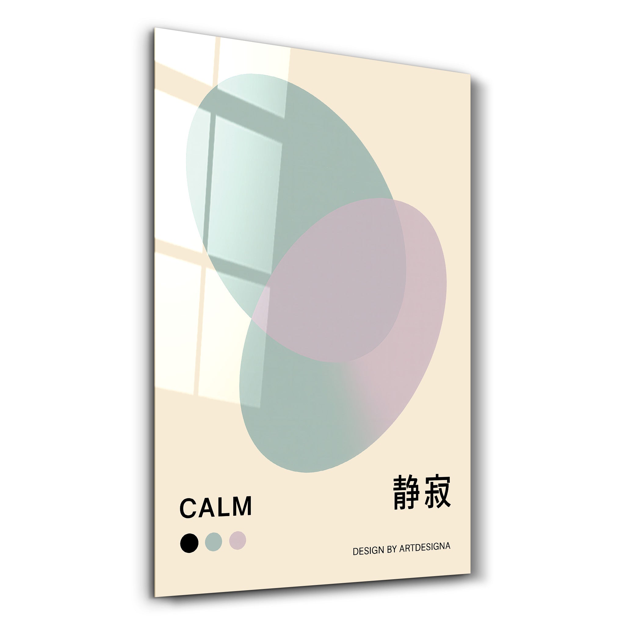 Calm - Glass Wall Art – Artdesigna