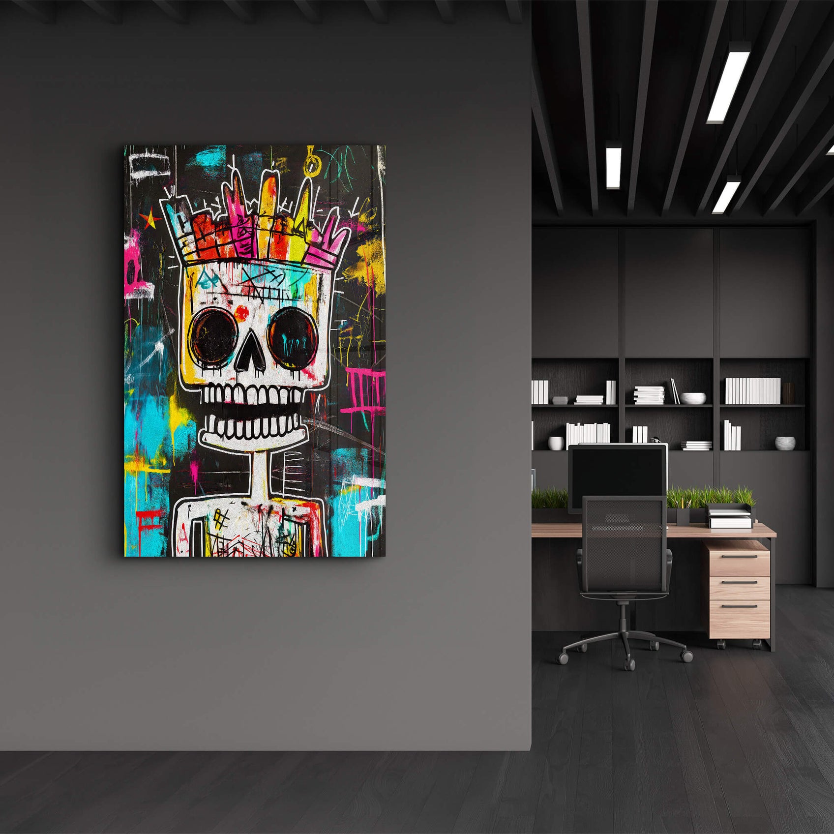 Dead Crown JMB Style - Glass Wall Art – Artdesigna