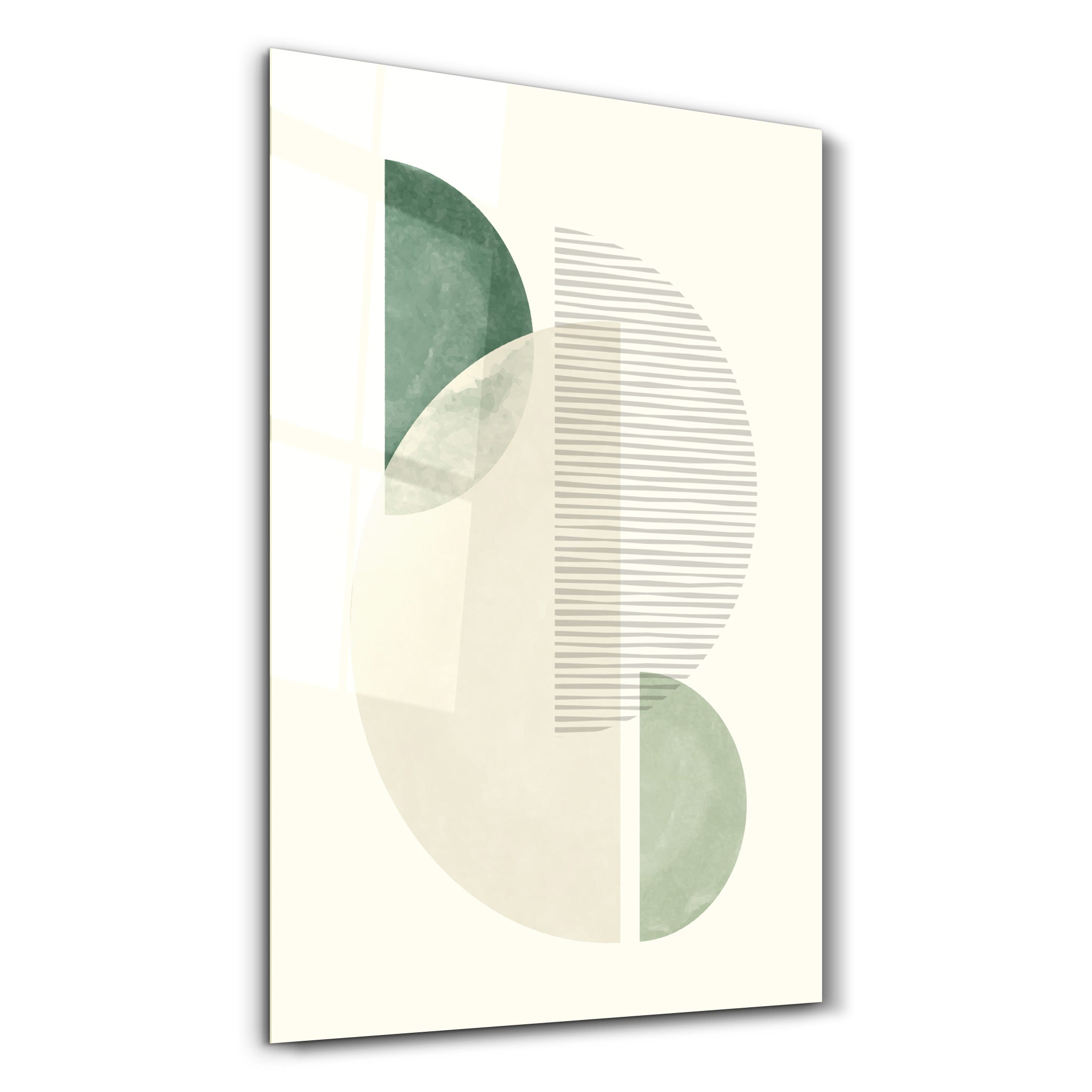 Minimal Balance Abstract Form - Glass Wall Art – Artdesigna