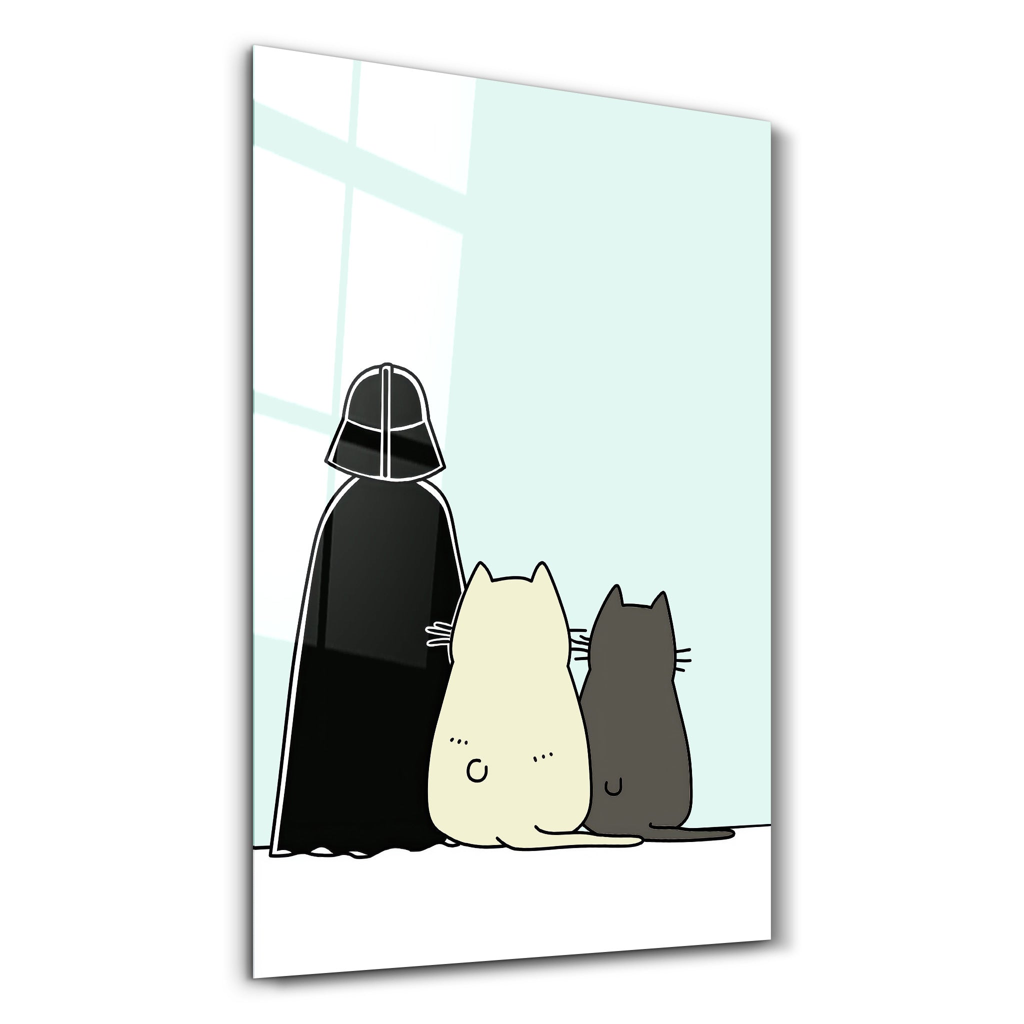 The Purr Side – Glass Wall Art – Artdesigna