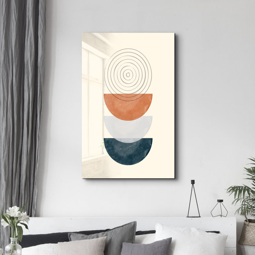 Triple Stack with Concentric Focus - Glass Wall Art – Artdesigna