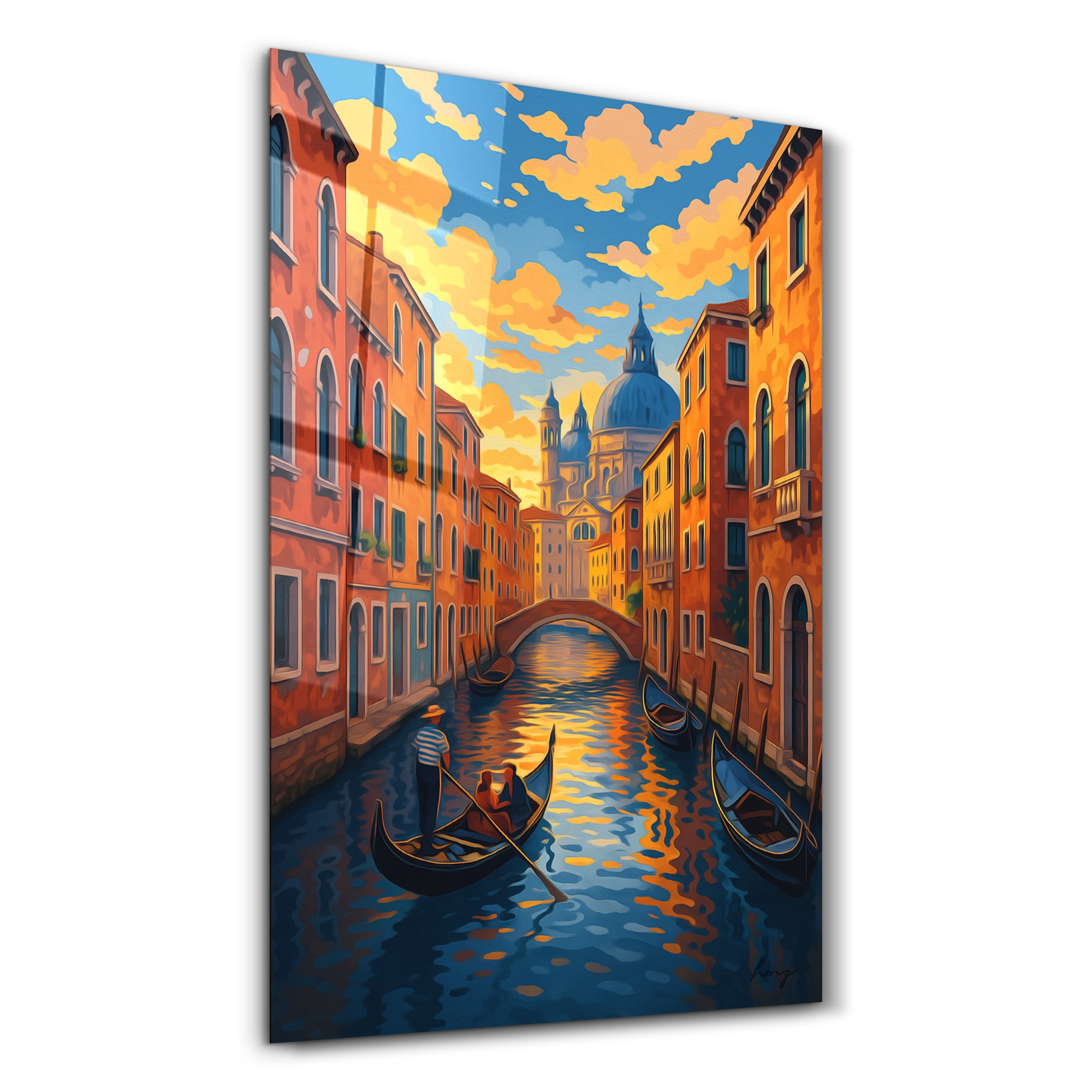Venice Glow – Glass Wall Art by HMZ | Artdesigna