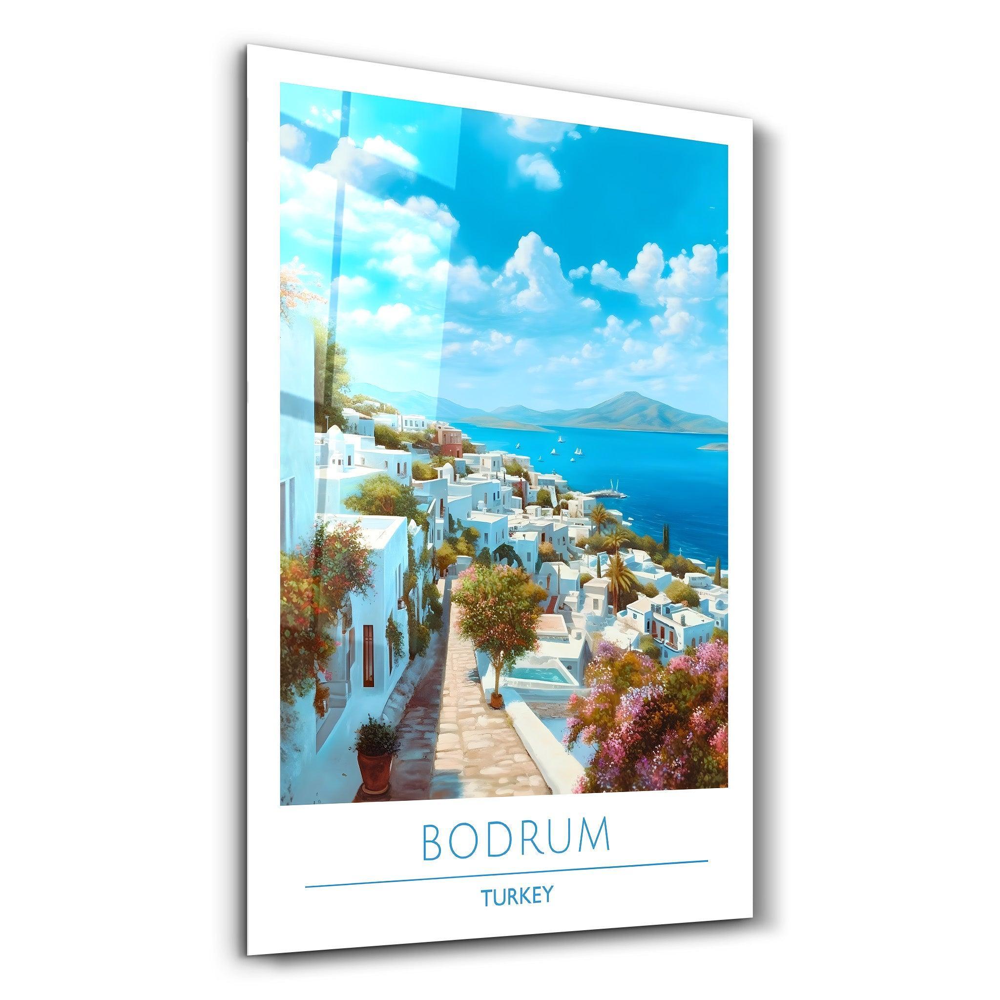 Bodrum Turkey-Travel Posters | Glass Wall Art – Artdesigna