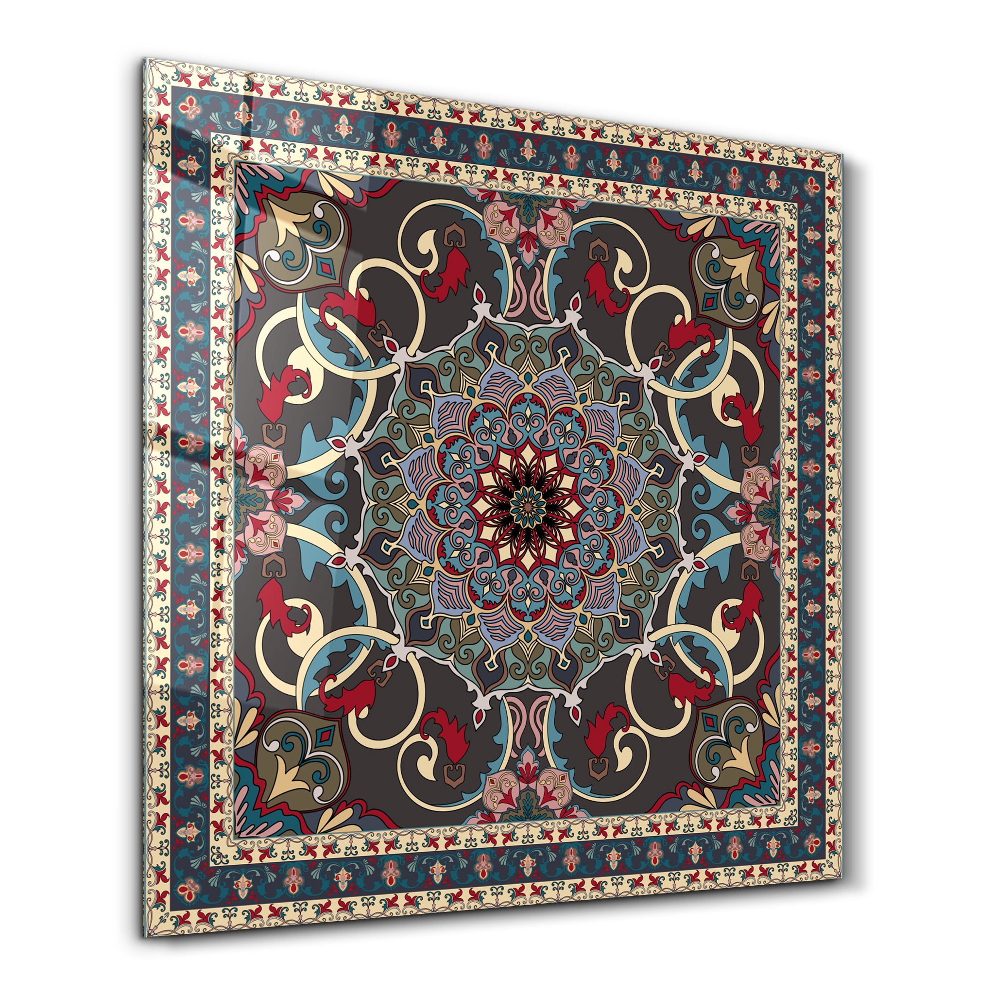 Bohemian Tapestry | Glass Wall Art | Artdesigna