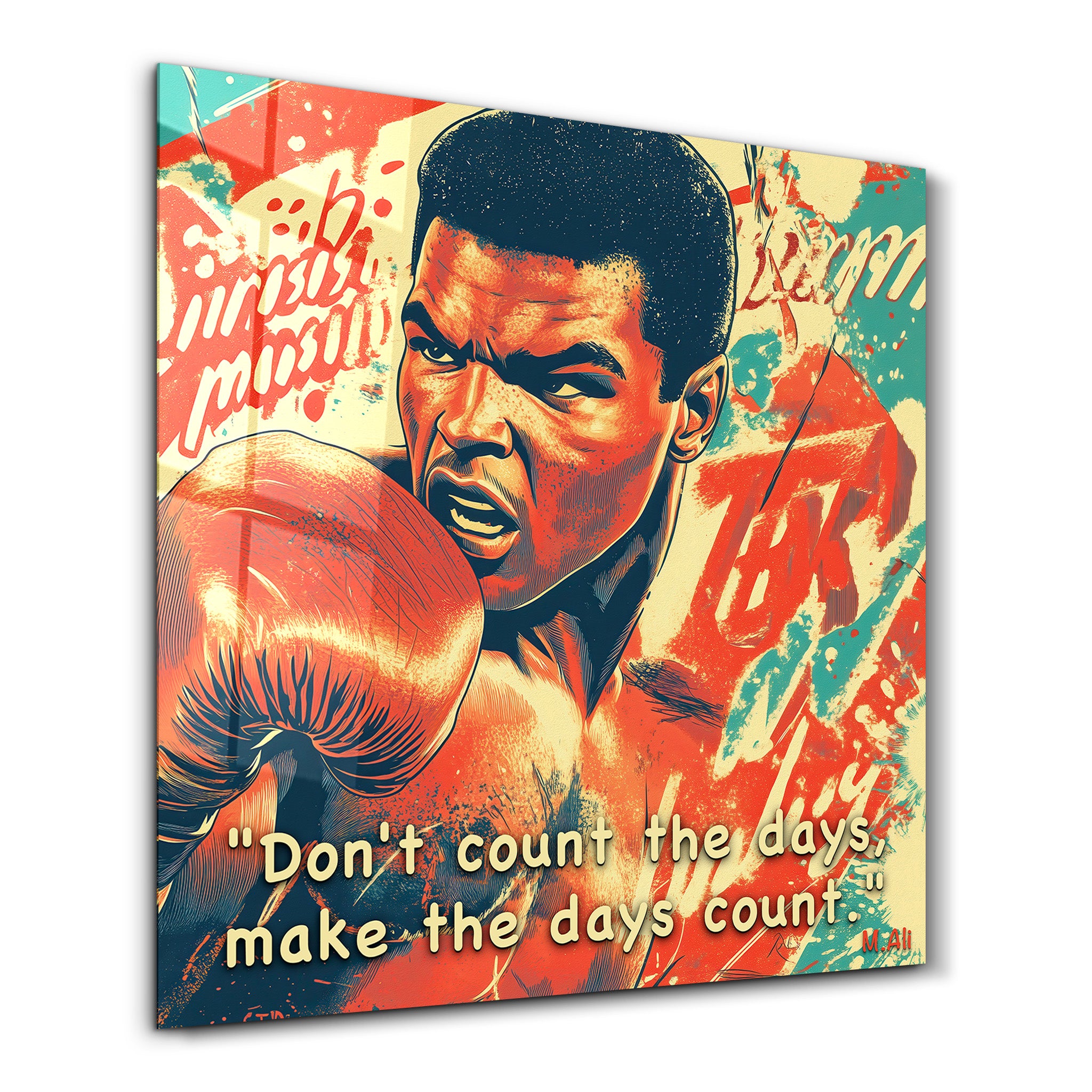 Don't Count the Days | Glass Wall Art – Artdesigna