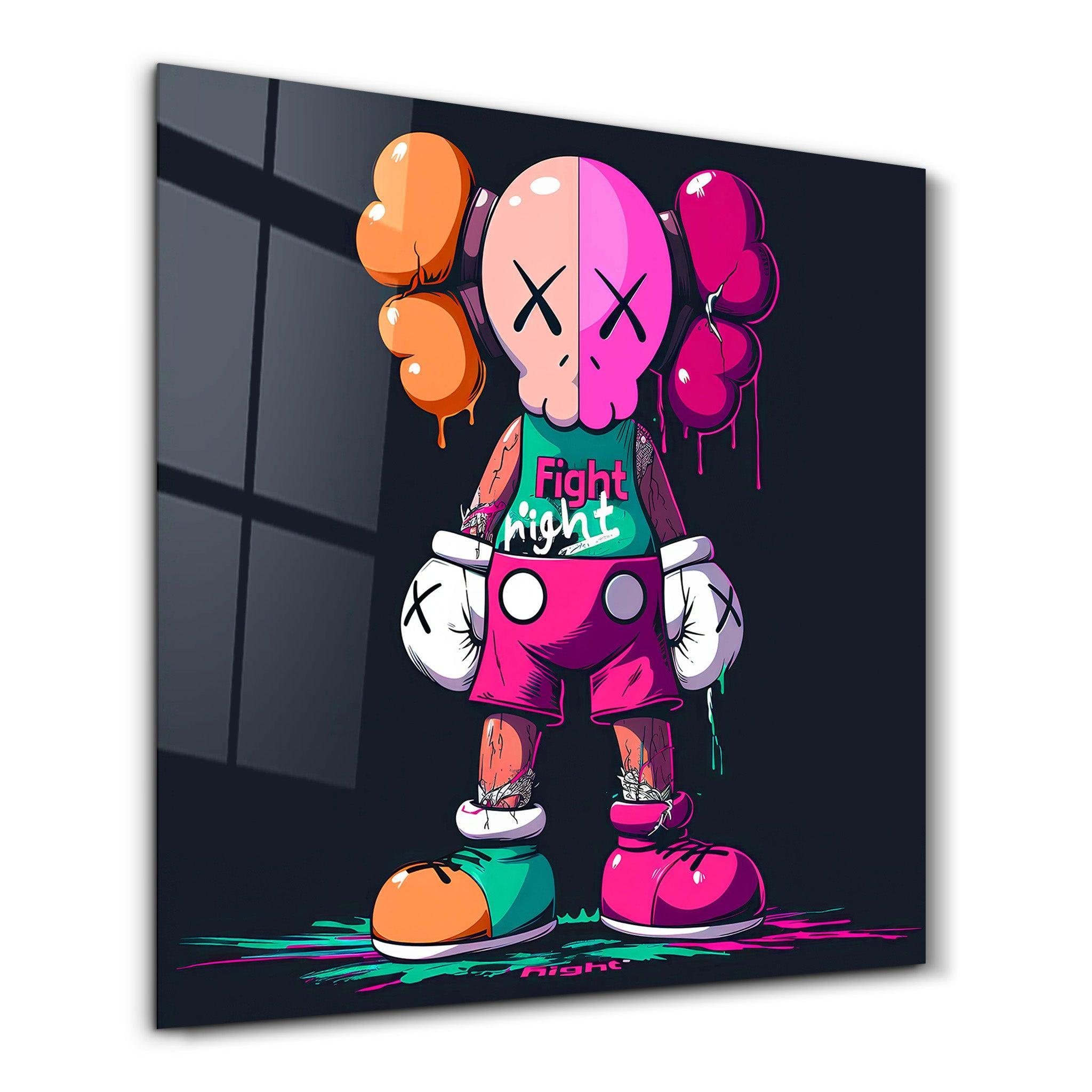 Fan Art Fight Night | Glass Wall Art – Artdesigna