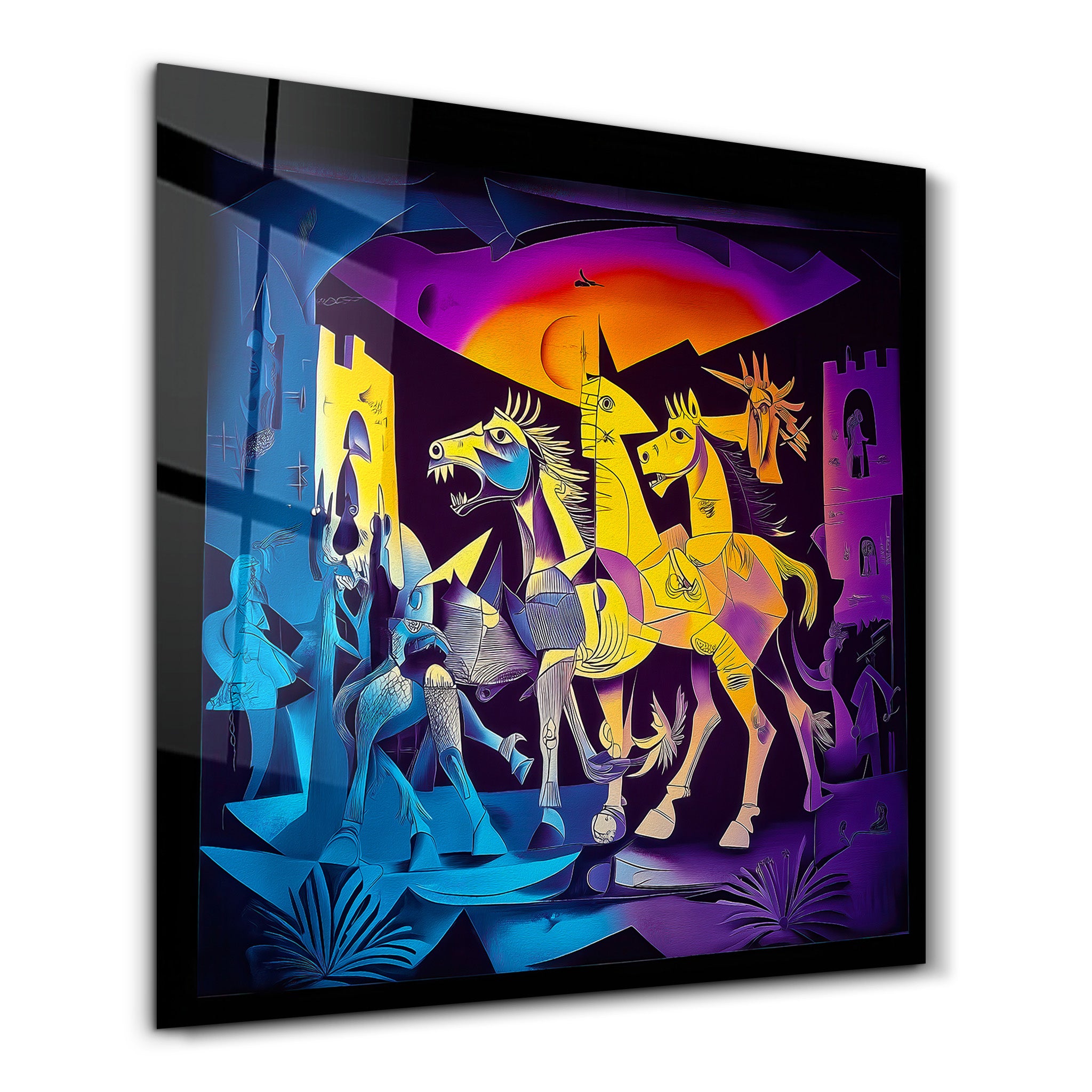 Neo-Cubist Chaos: A Modern Interpretation of Picasso’s Vision | Glass ...